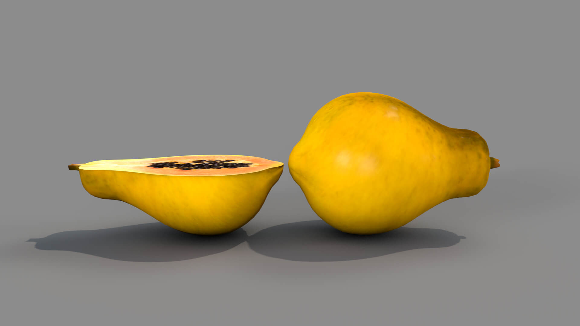 Fruit Papaya - 3D Model by renatodalle
