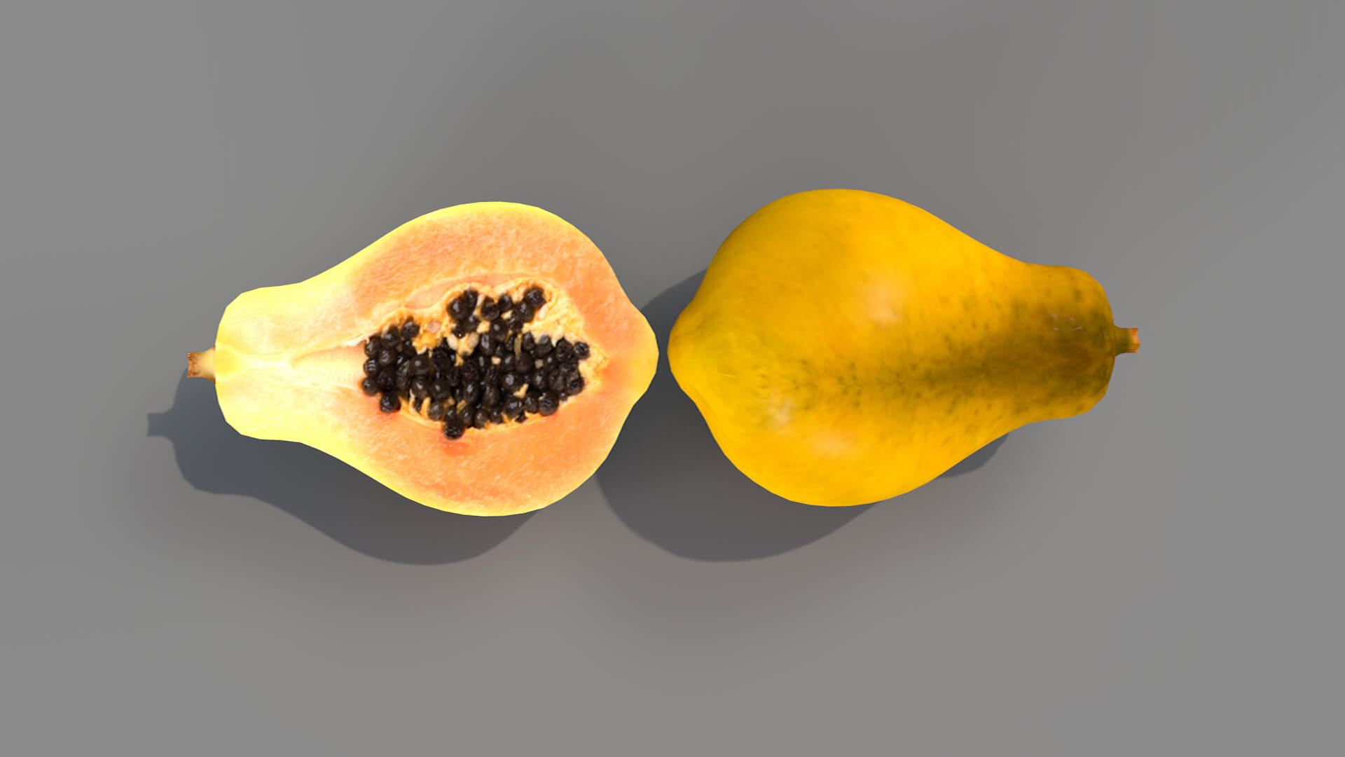 Fruit Papaya - 3D Model by renatodalle