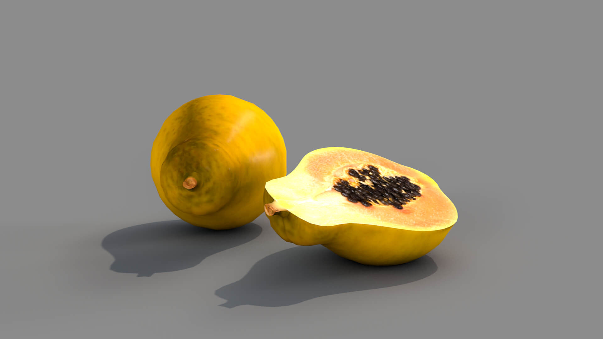 Fruit Papaya - 3D Model by renatodalle