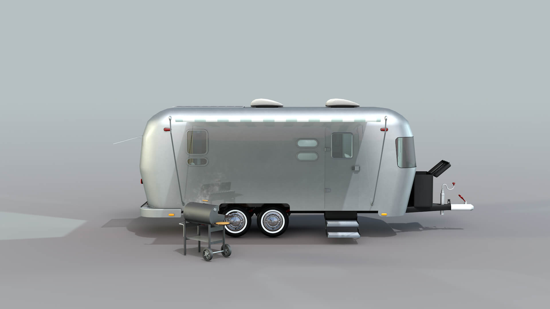 Furnished Trailer - 3D Model by renatodalle