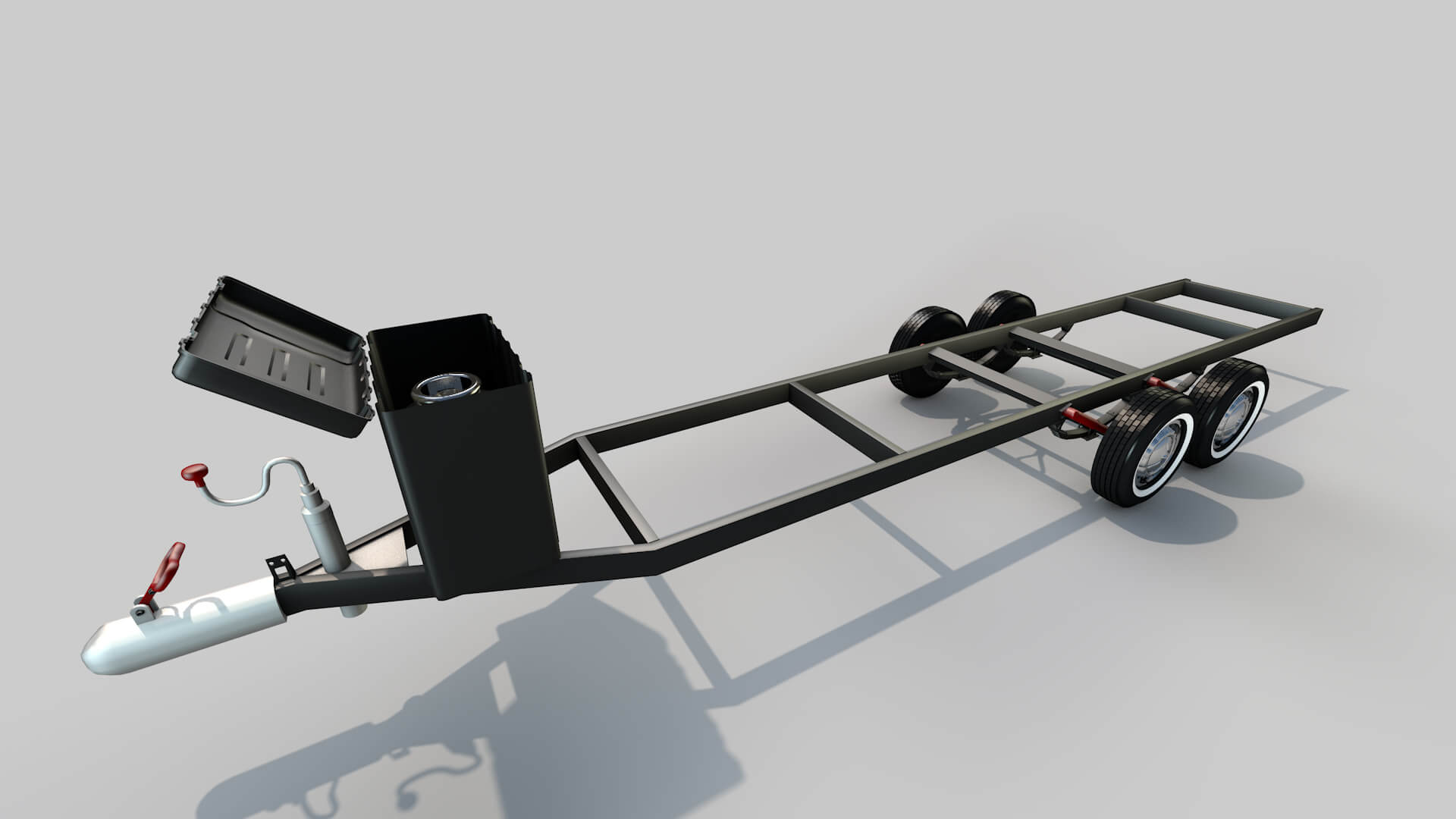 Furnished Trailer - 3D Model by renatodalle
