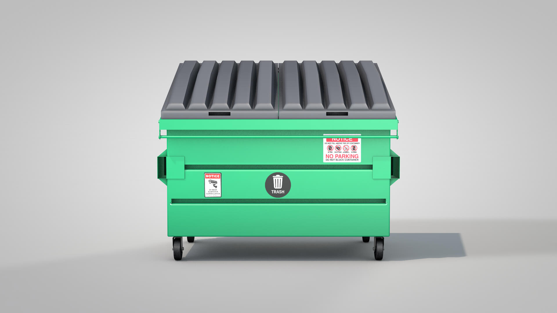 Garbage Container - 3D Model by renatodalle