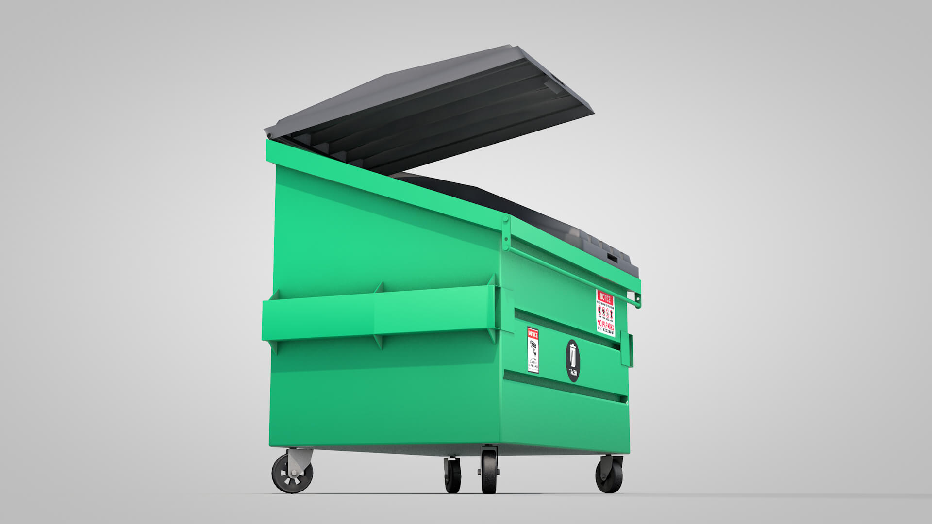 Garbage Container - 3D Model by renatodalle