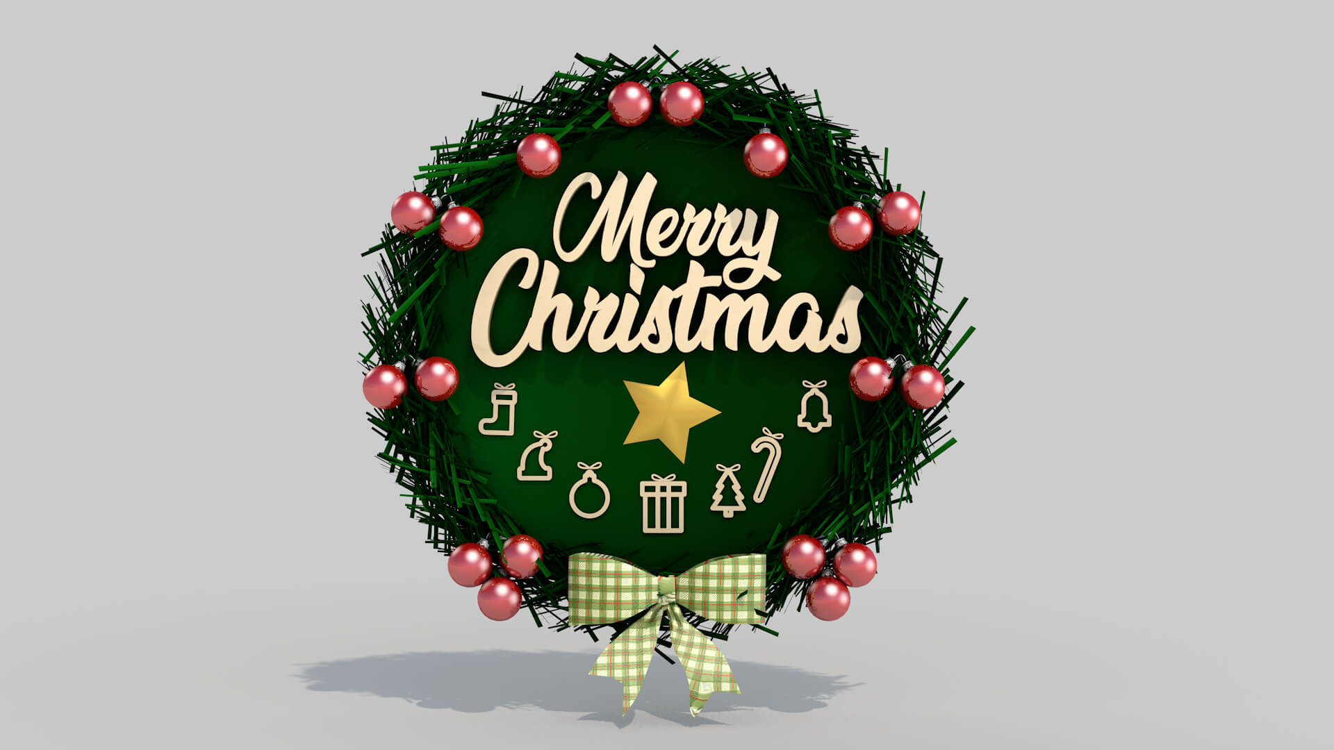 Green Garland - 3D Model by renatodalle