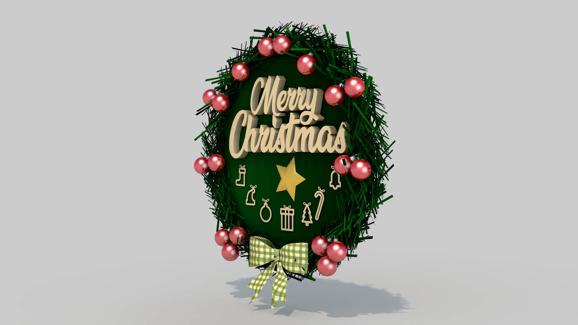 Green Garland - 3D Model by renatodalle