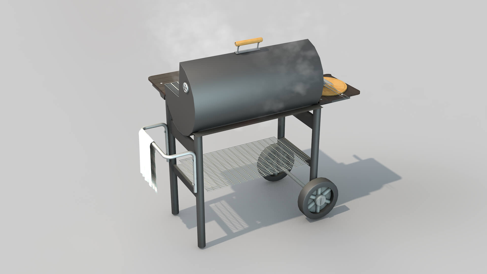 Grill Barbecue Steam - 3D Model by renatodalle