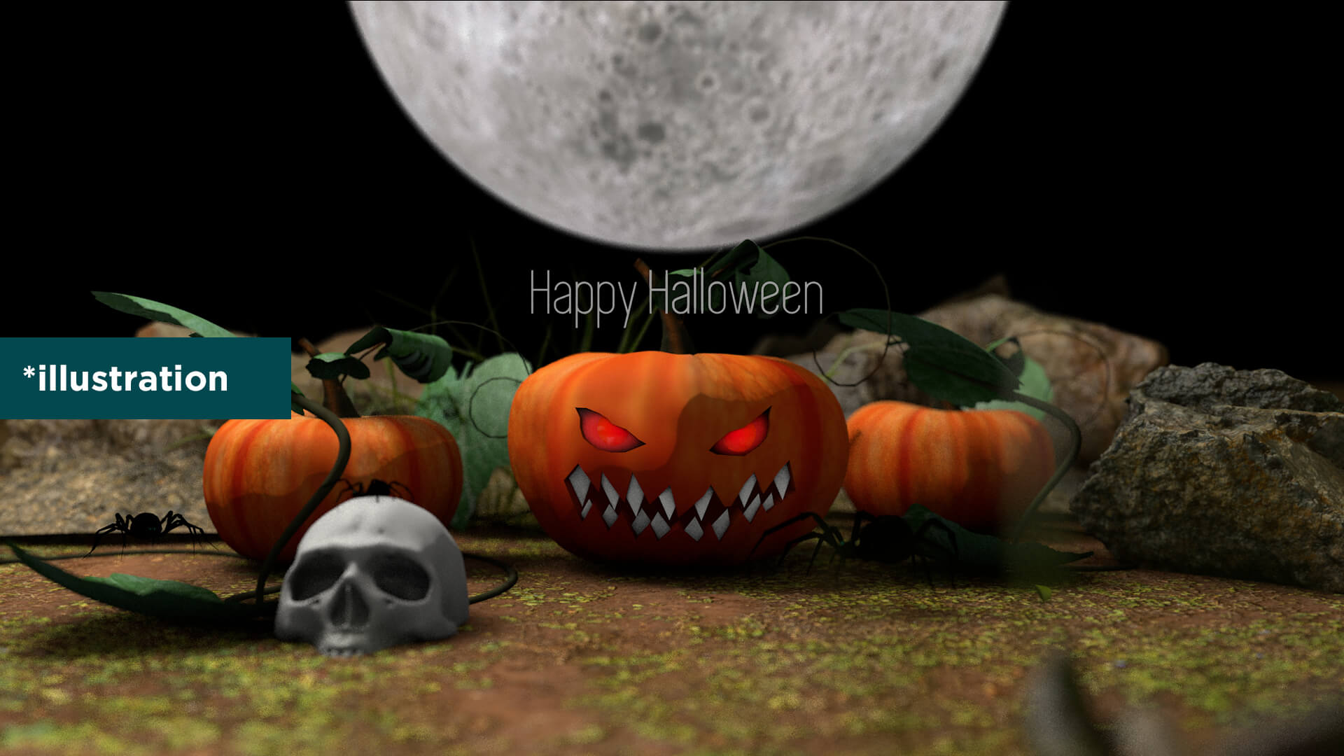 Halloween Pumpkim - 3D Model by renatodalle
