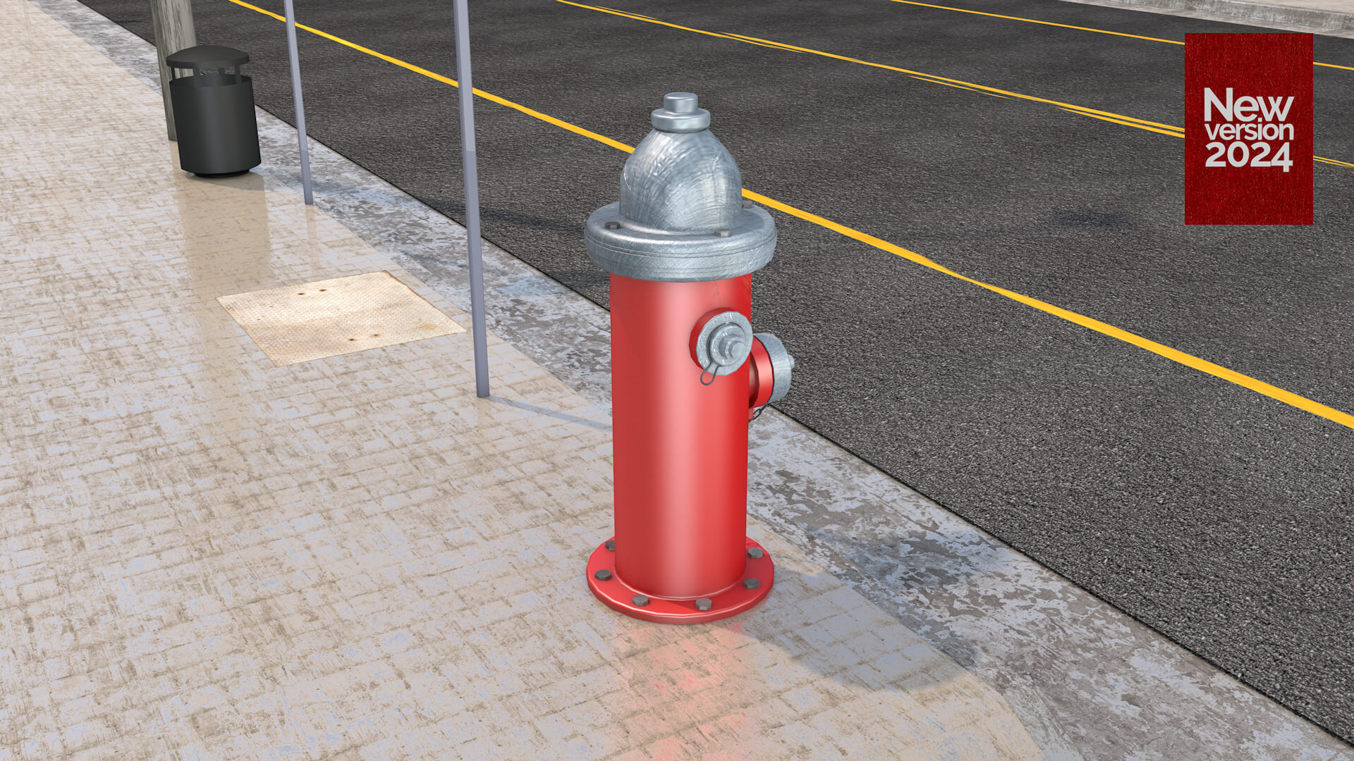 English Fire Hydrant - 3D Model by renatodalle