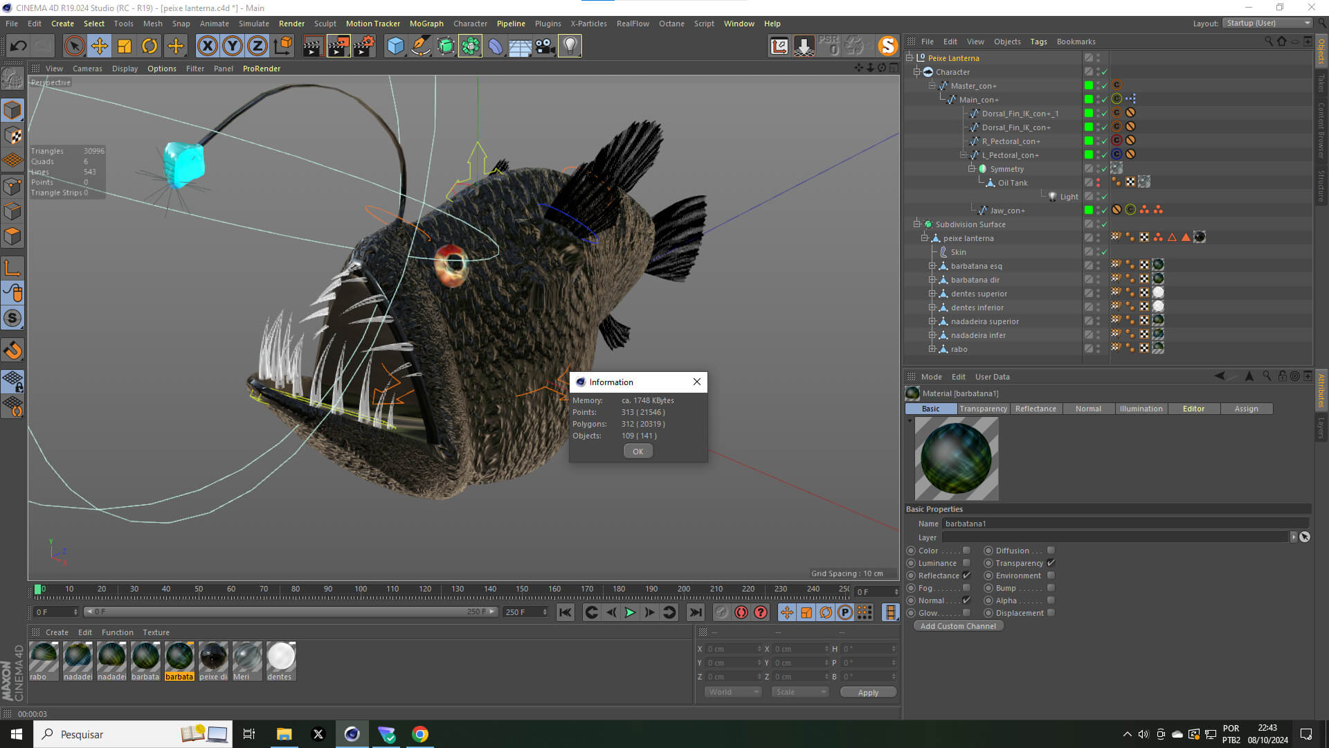Lantern Fish - 3D Model by renatodalle