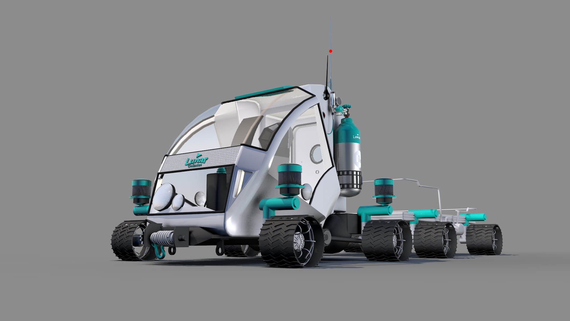 Lunar Car Service - 3D Model by renatodalle