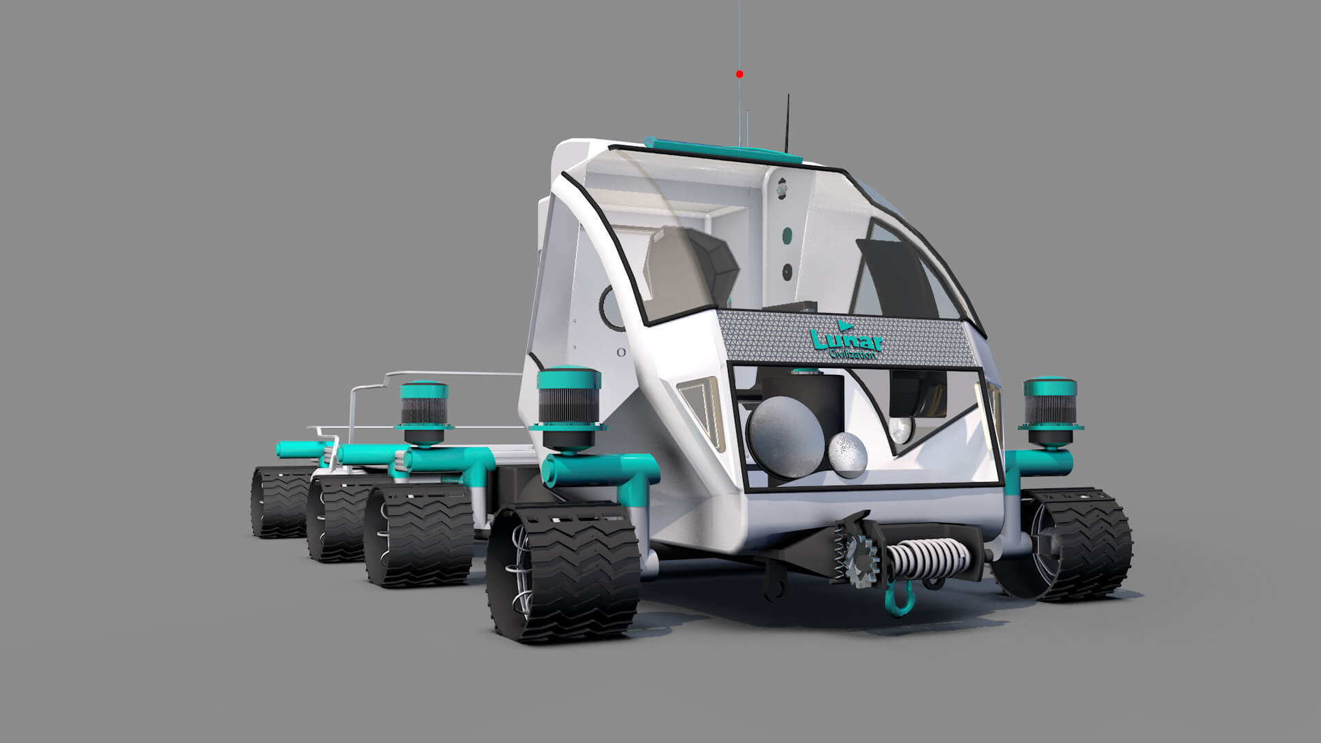 Lunar Car Service - 3D Model by renatodalle