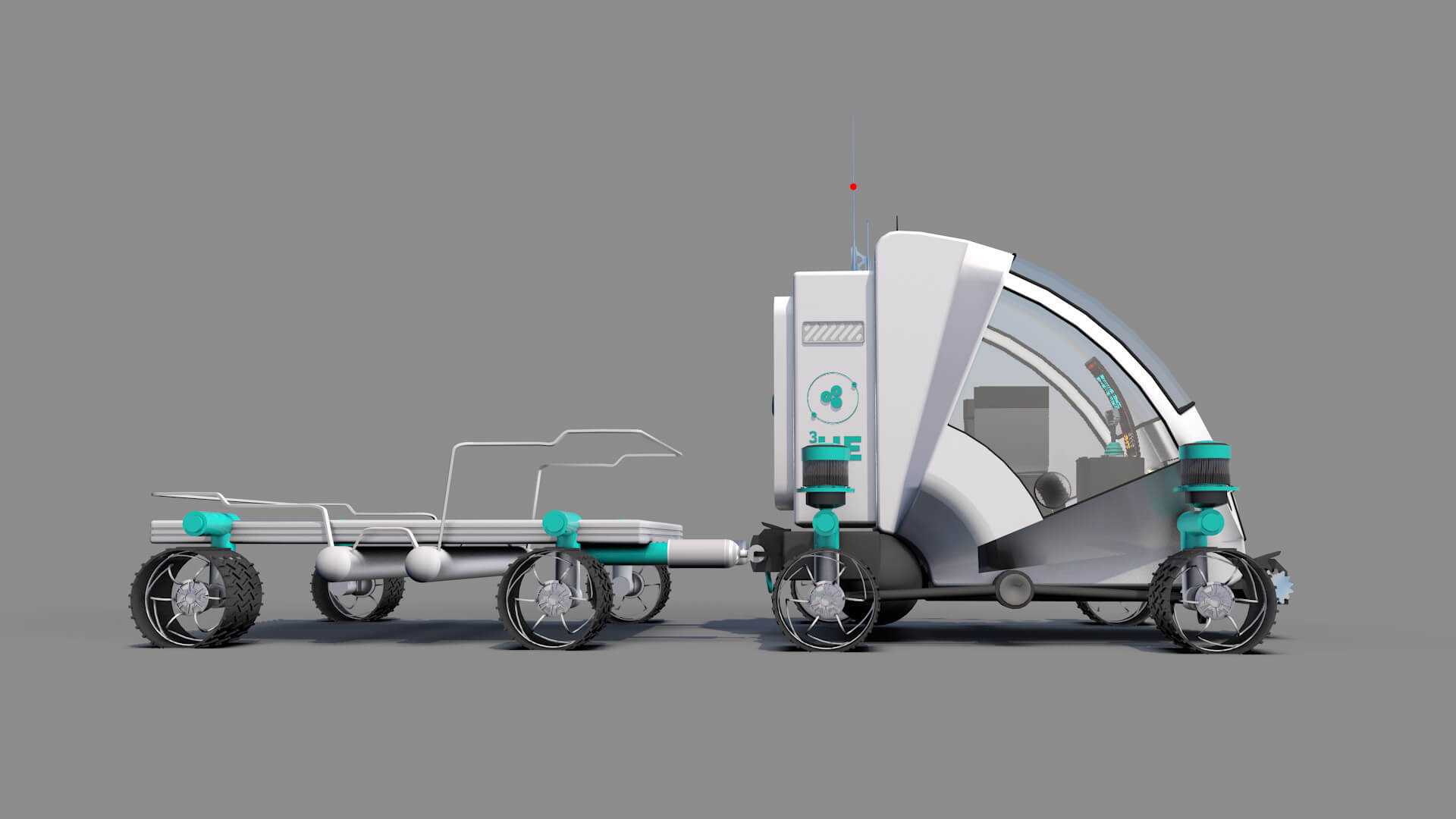 Lunar Car Service - 3D Model by renatodalle