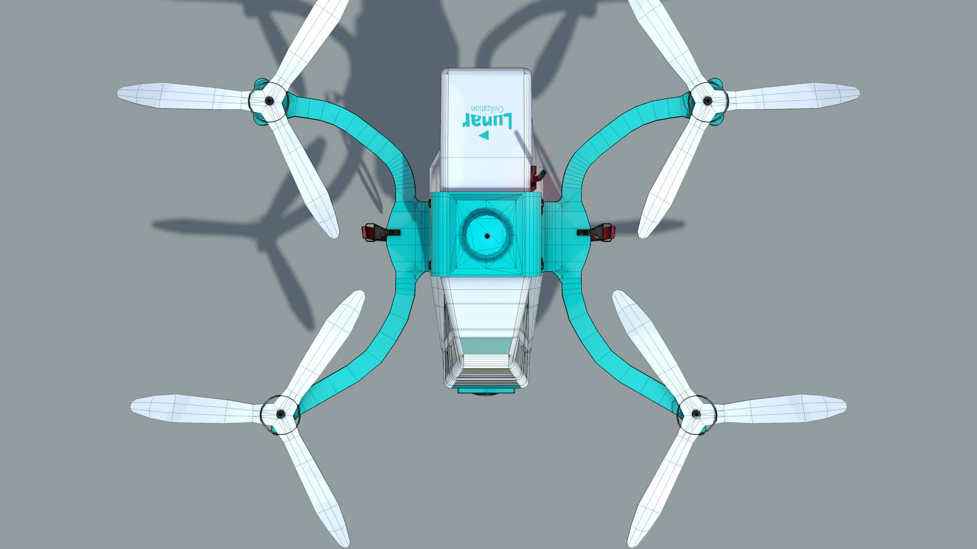 Lunar Drone Brutus - 3D Model by renatodalle