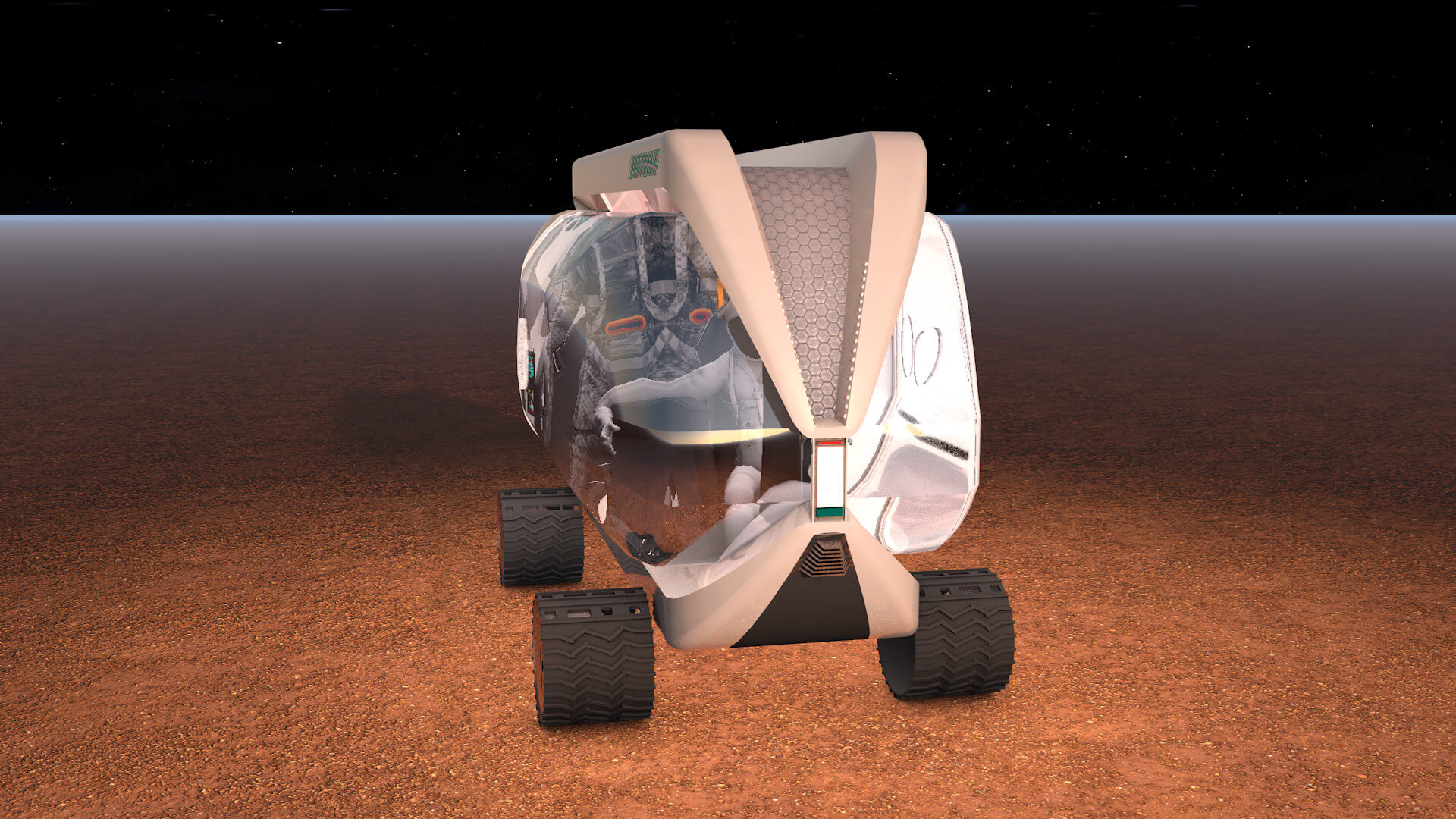 Lunar Research Car - 3D Model by renatodalle