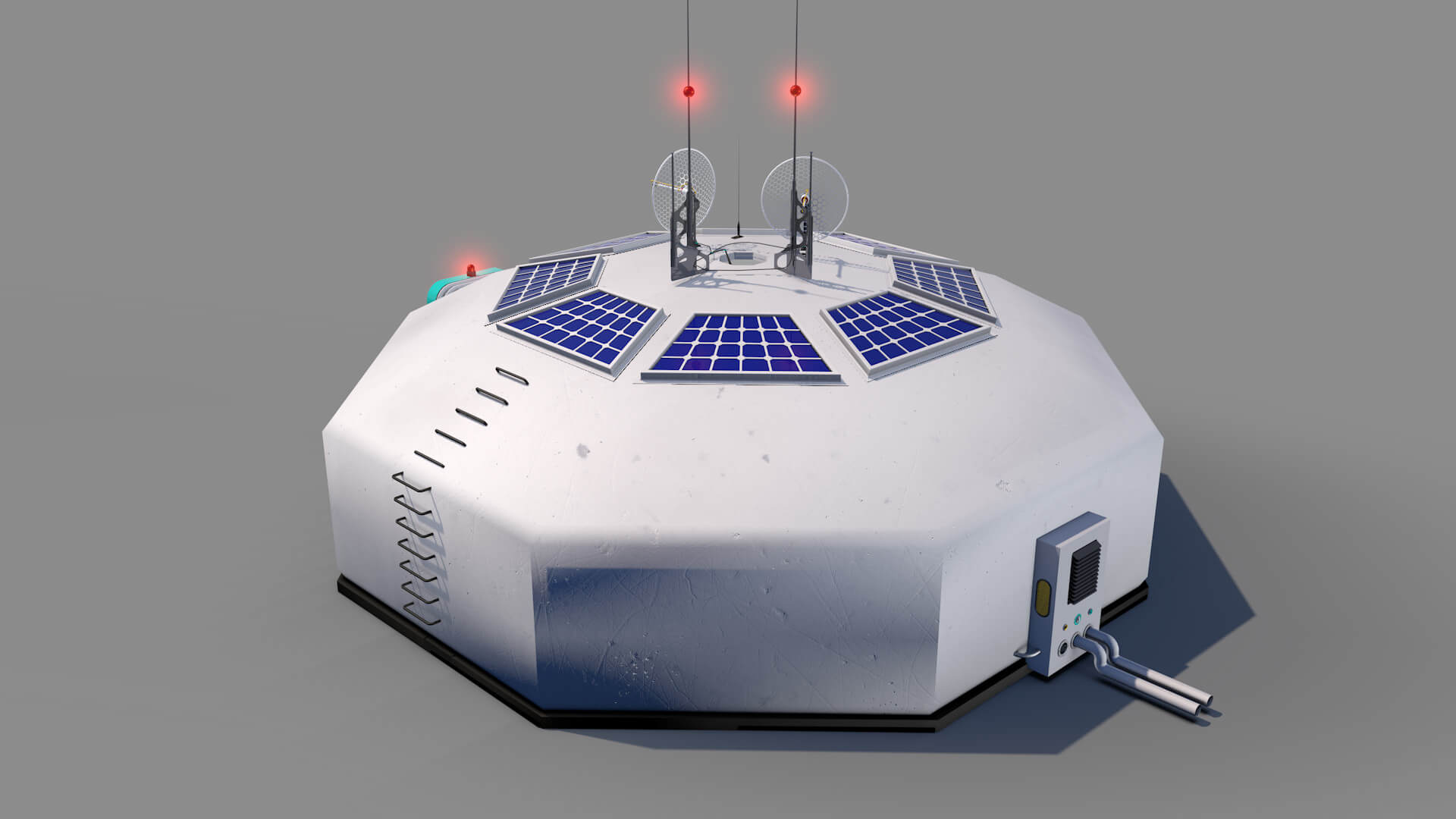 Lunar Shelter Bunker - 3D Model by renatodalle