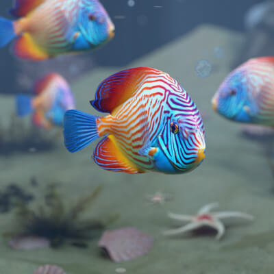 Marine Angelfish - 3D Model by renatodalle