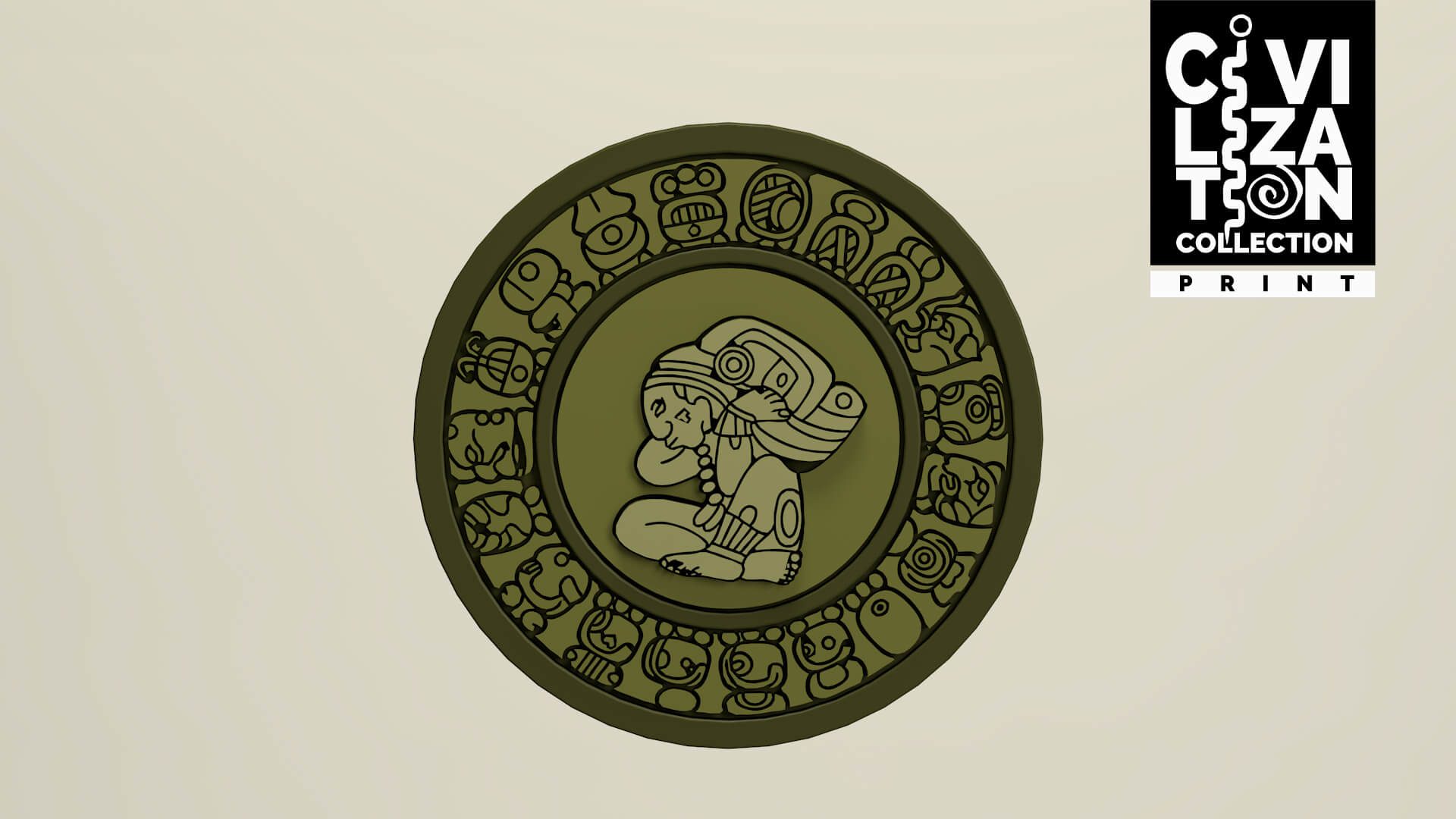 Mayan Calendar - 3D Model by renatodalle