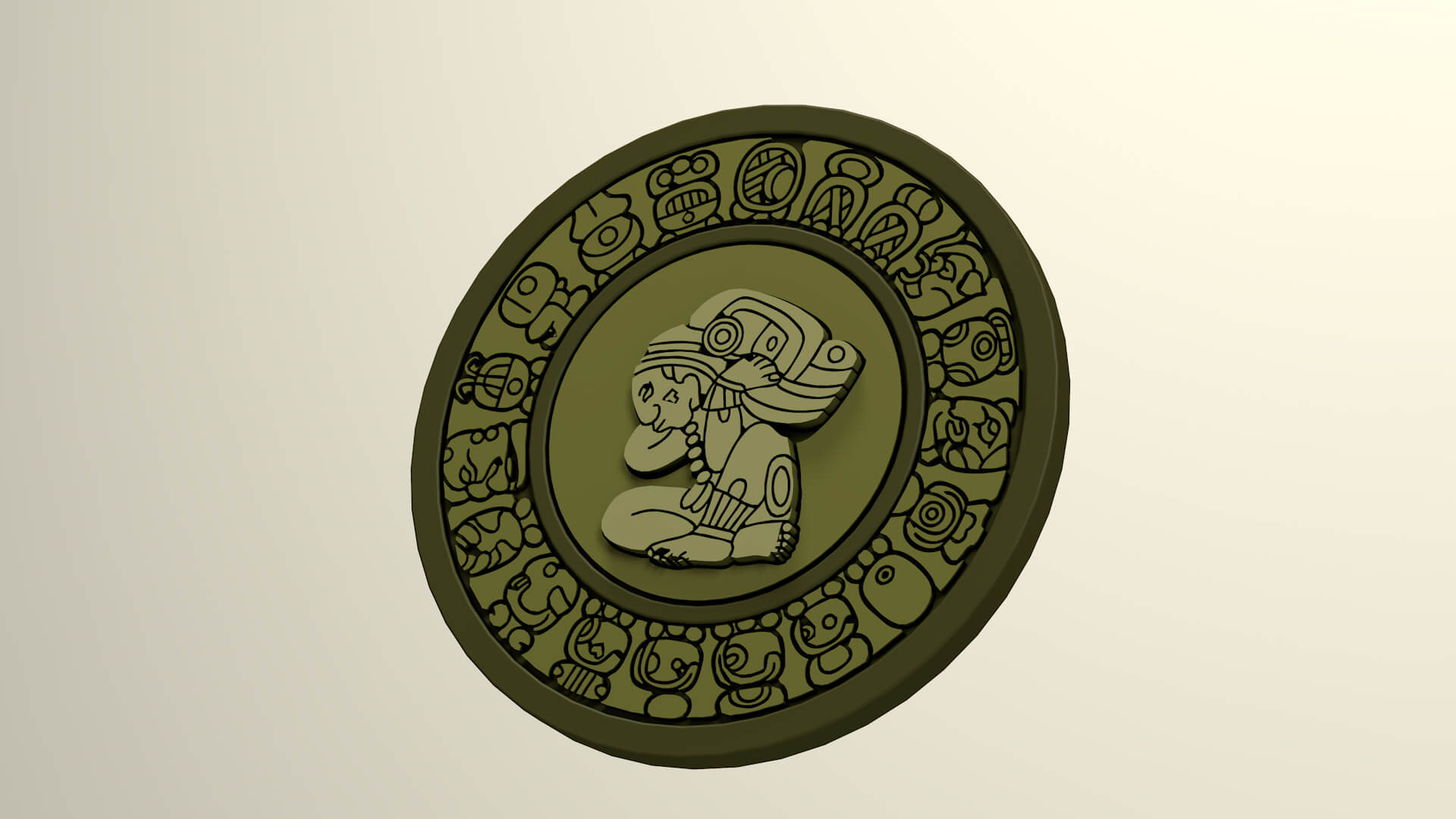 Mayan Calendar - 3D Model by renatodalle