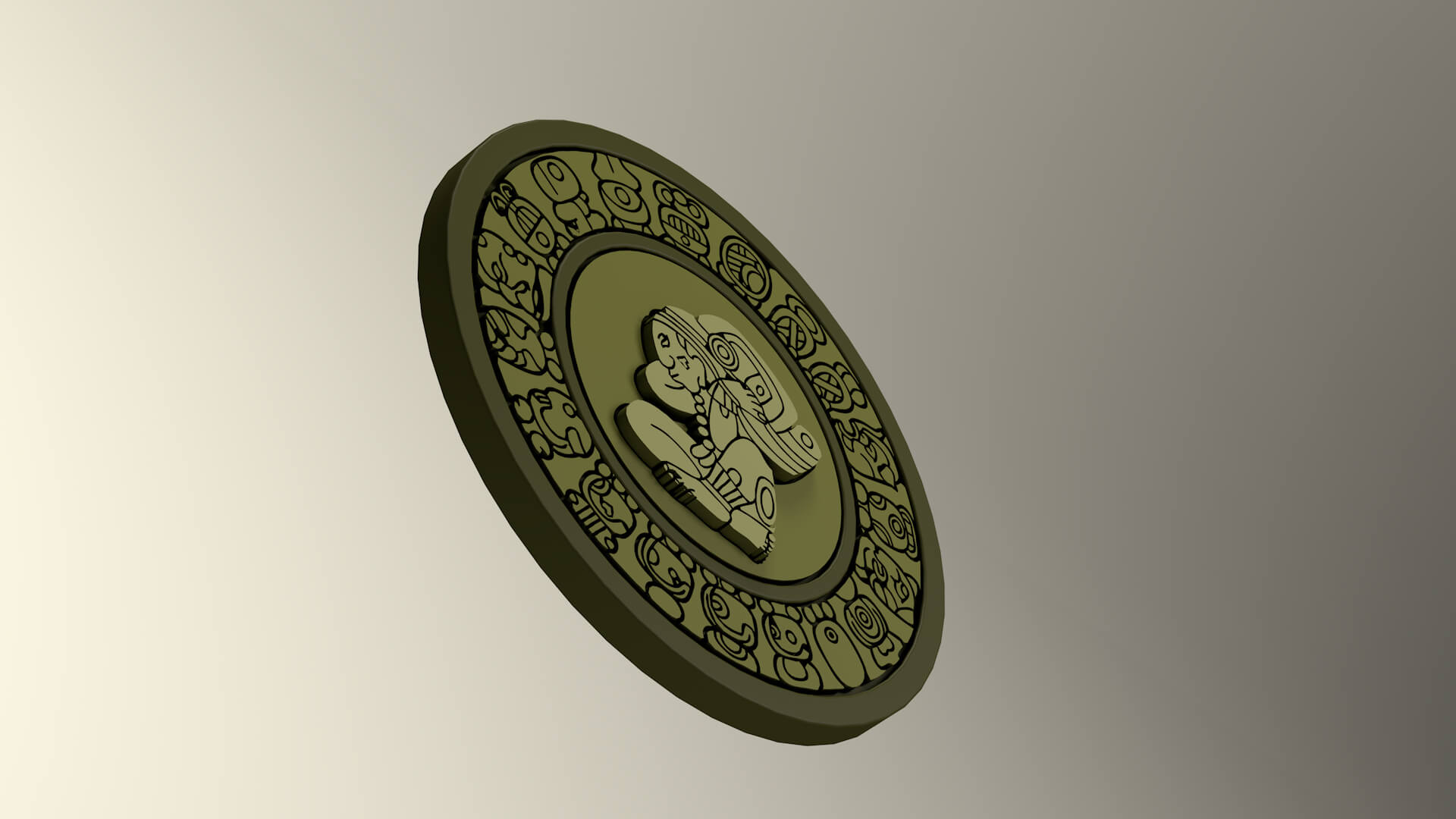 Mayan Calendar - 3D Model by renatodalle