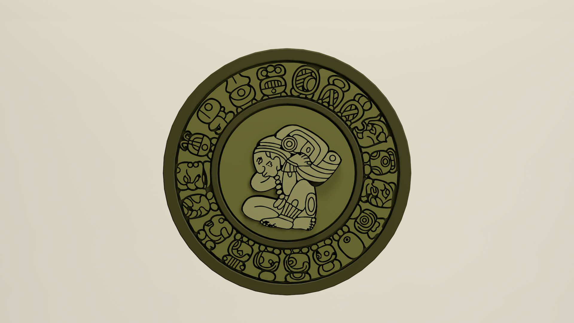 Mayan Calendar - 3D Model by renatodalle