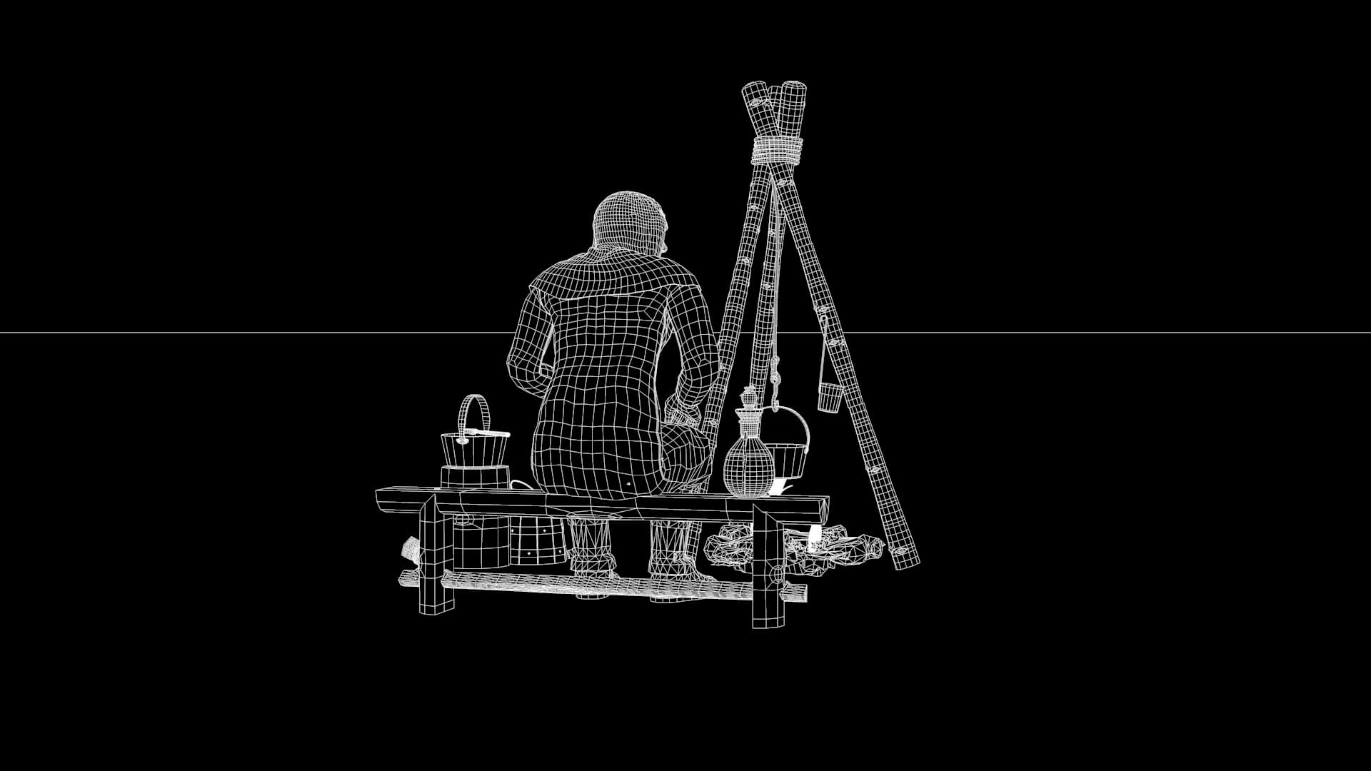 Medieval Bonfire Scenario - 3D Model by renatodalle