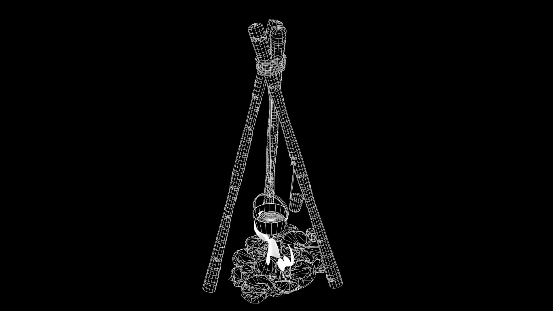 Medieval Bonfire Scenario - 3D Model by renatodalle