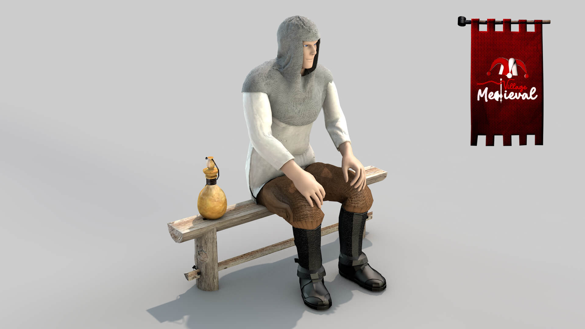 Medieval Bonfire Scenario - 3D Model by renatodalle