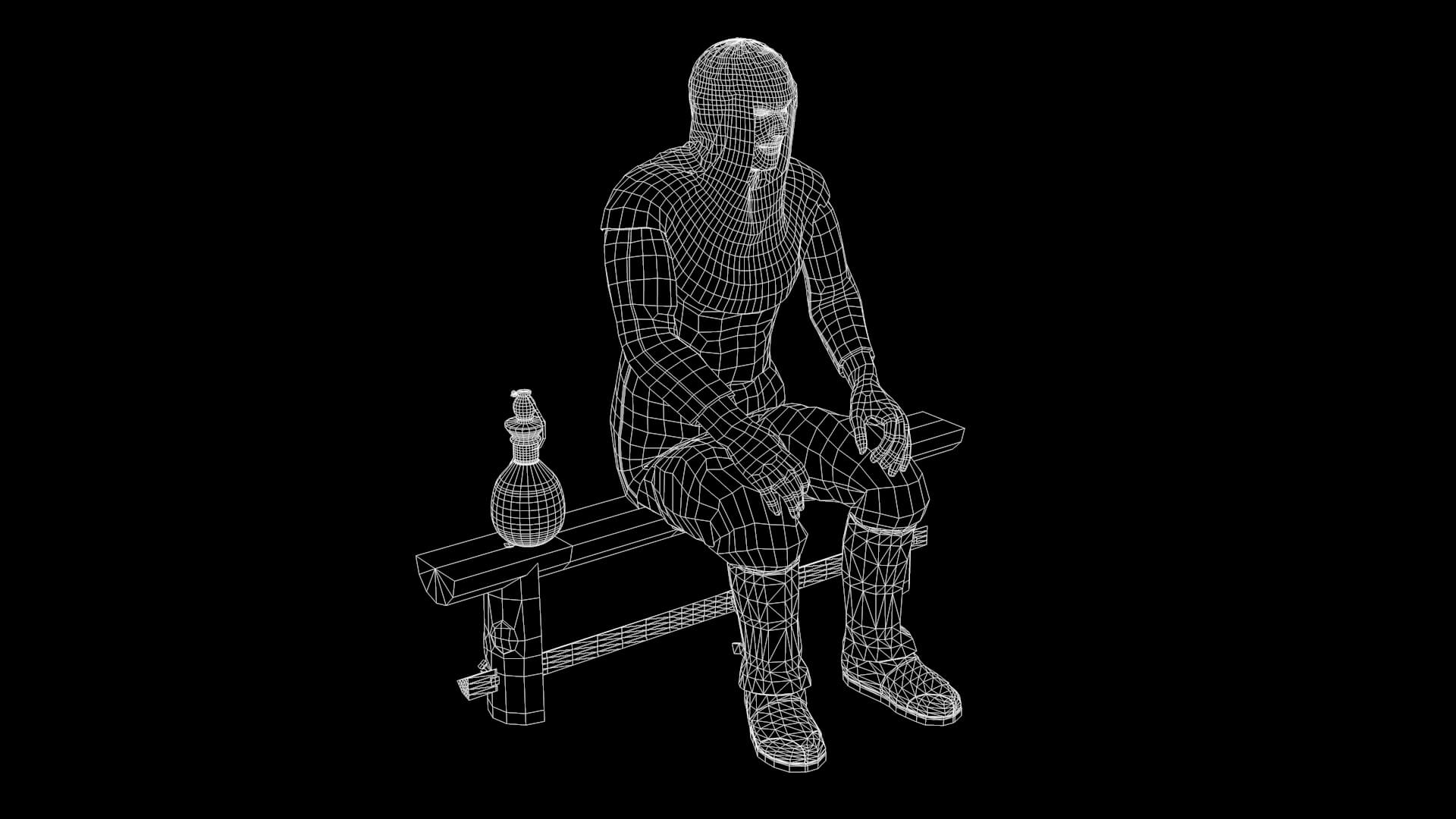 Medieval Bonfire Scenario - 3D Model by renatodalle