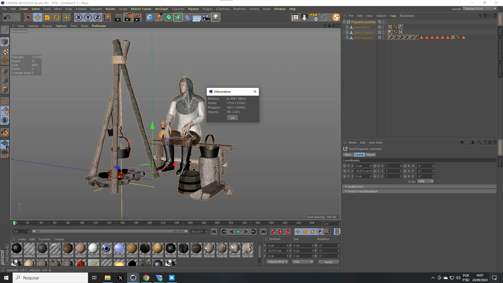 Medieval Bonfire Scenario - 3D Model by renatodalle