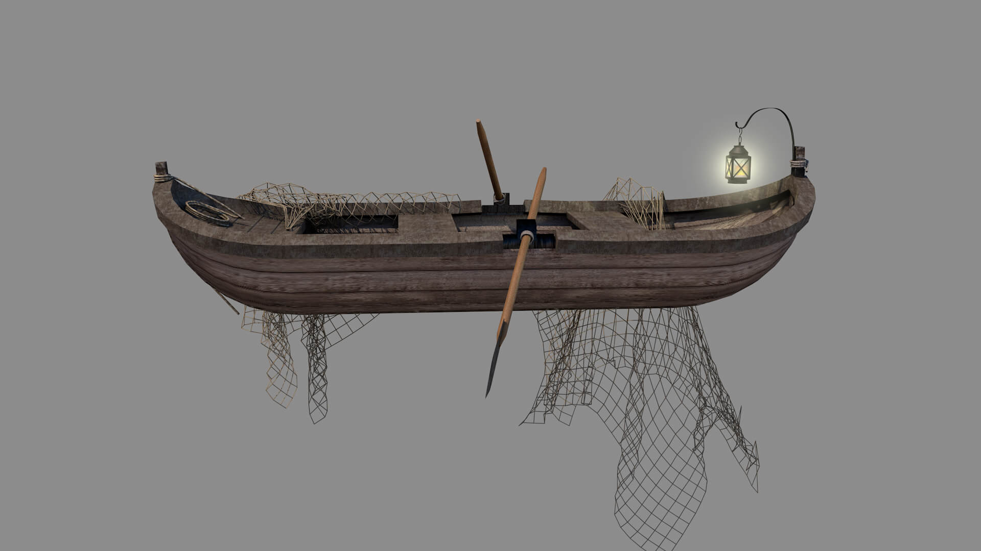Medieval Fishing Boat - 3D Model by renatodalle