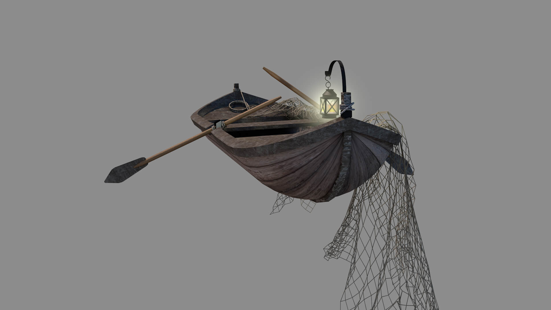 Medieval Fishing Boat - 3D Model by renatodalle