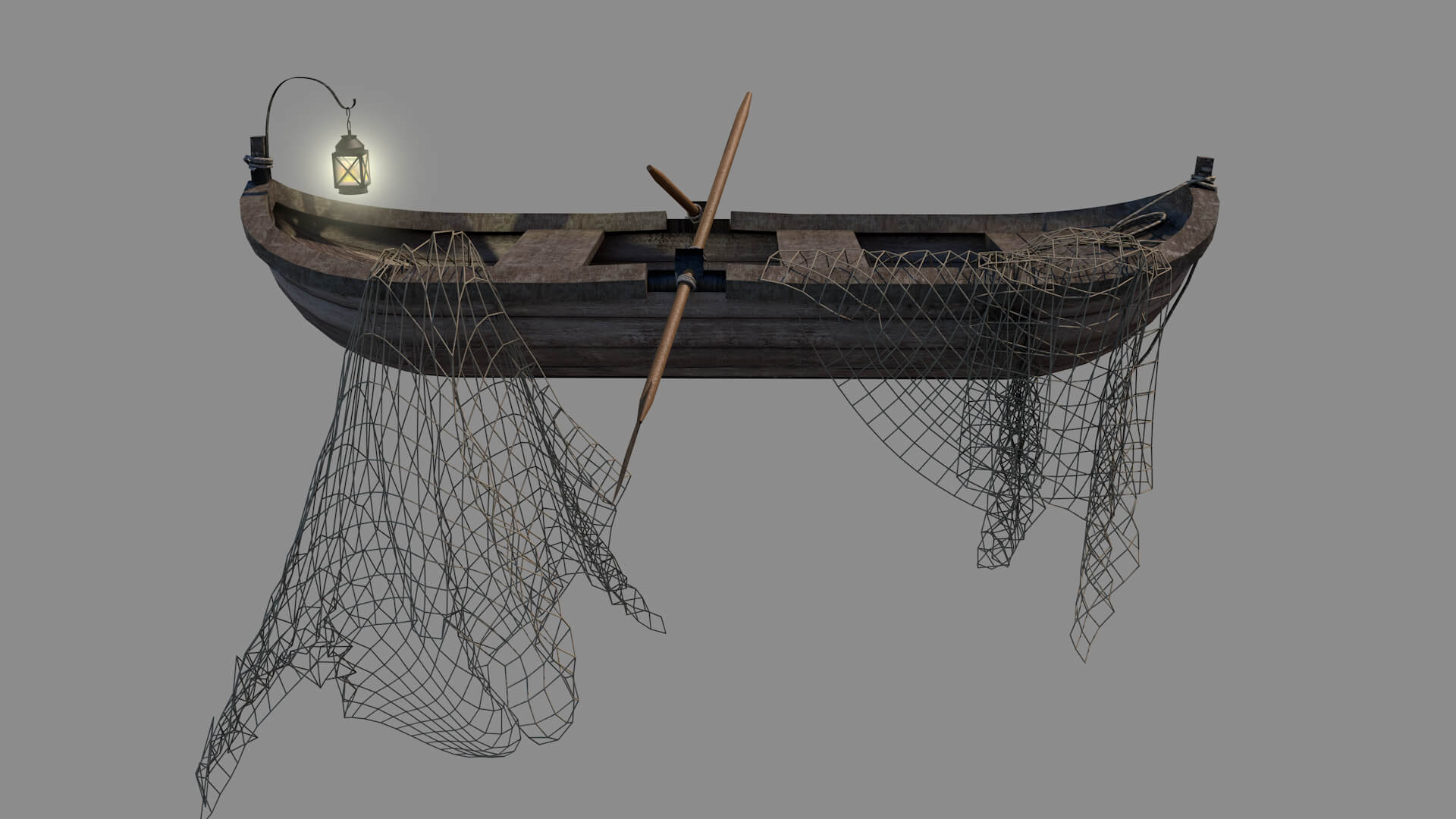 Medieval Fishing Boat - 3D Model by renatodalle