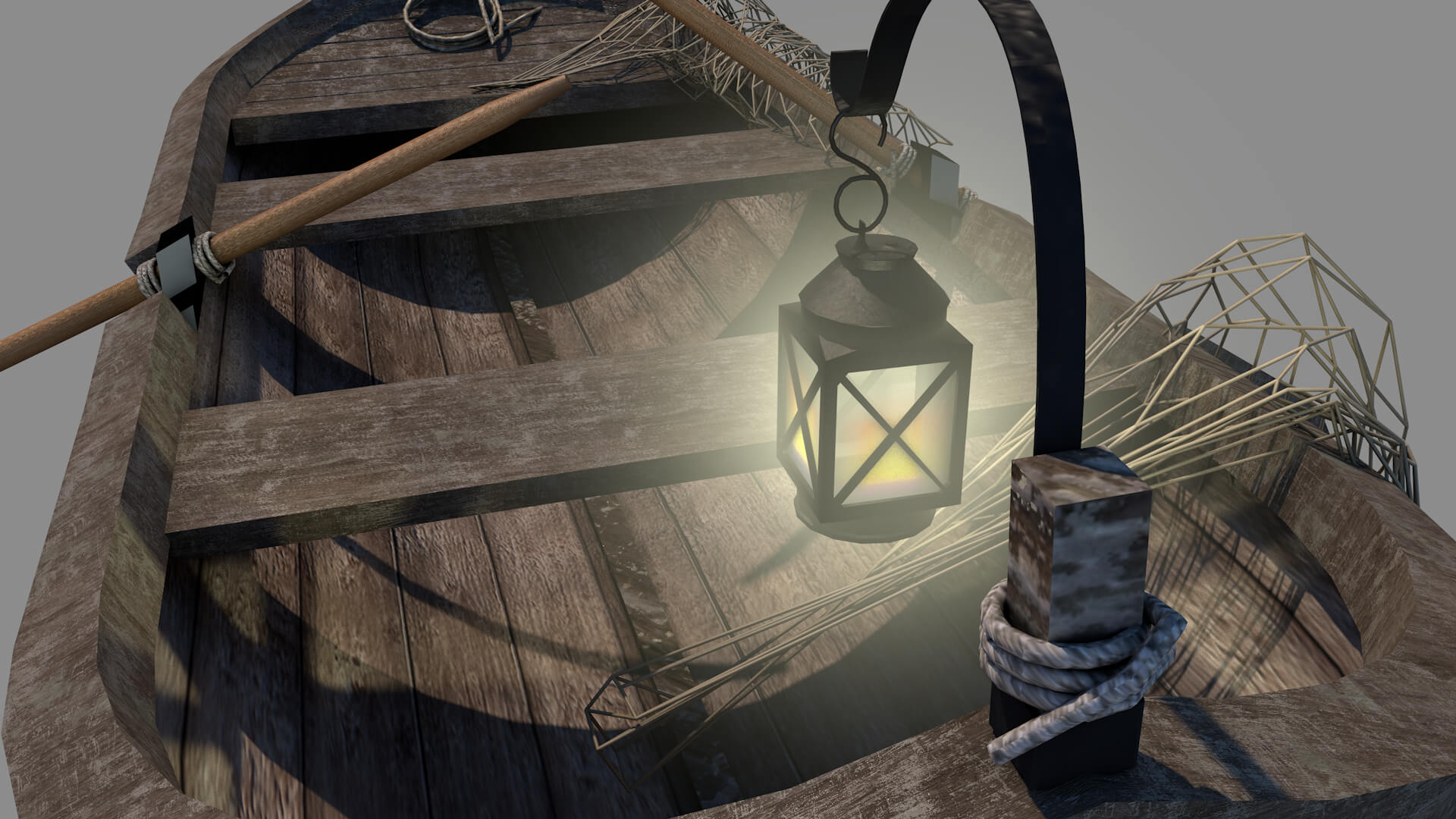 Medieval Fishing Boat - 3D Model by renatodalle