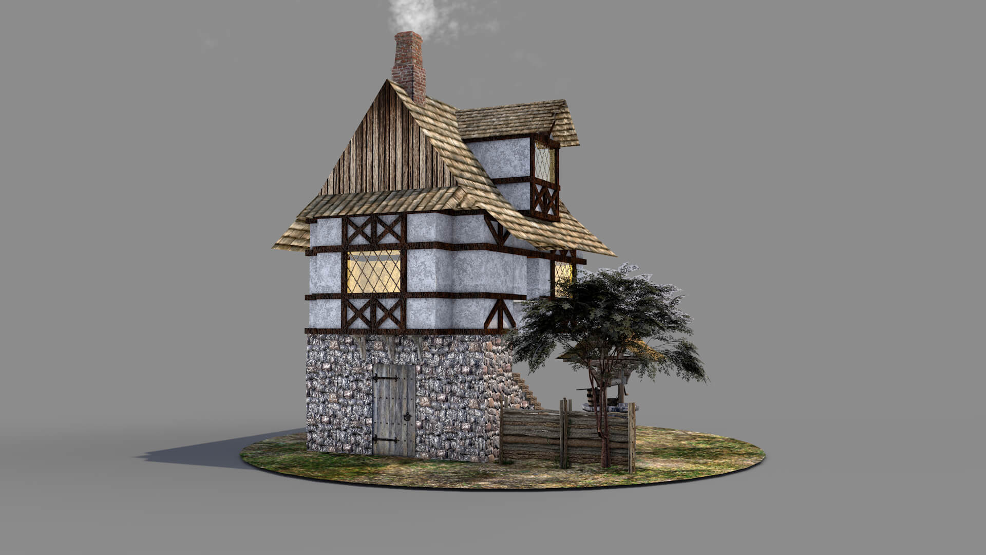 Medieval House 03 - 3D Model by renatodalle