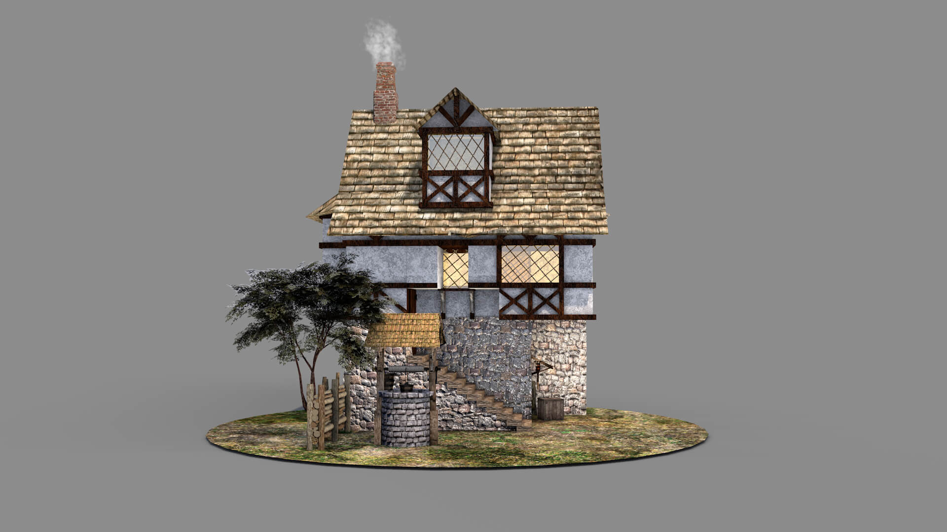 Medieval House 03 - 3D Model by renatodalle