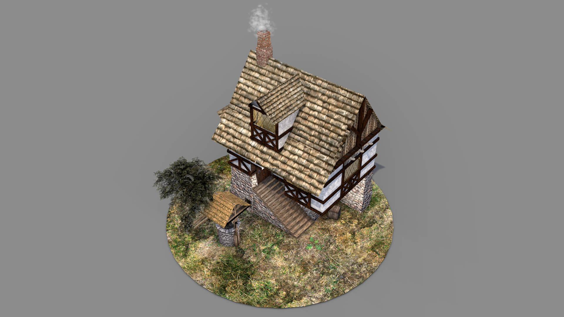 Medieval House 03 - 3D Model by renatodalle