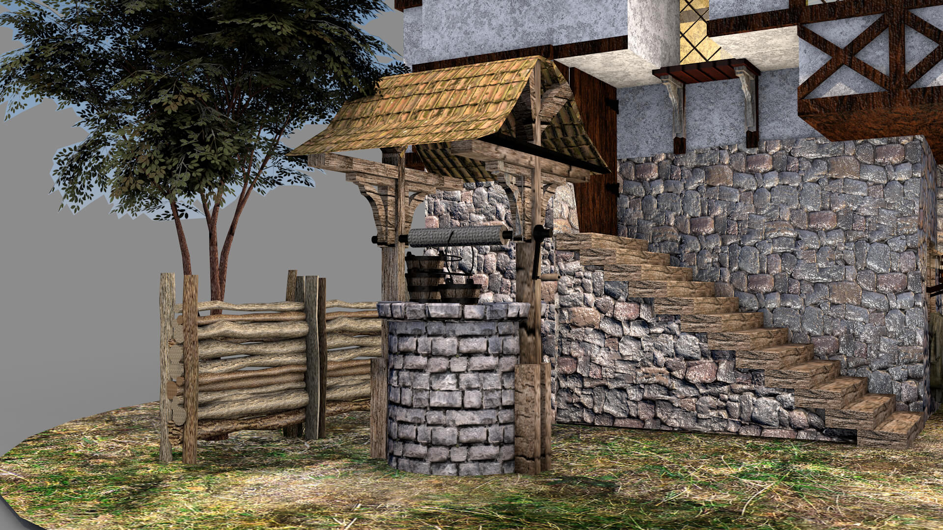 Medieval House 03 - 3D Model by renatodalle