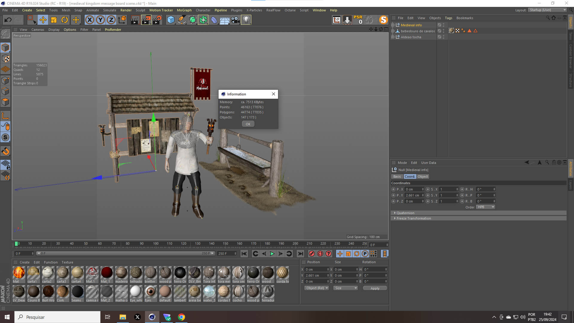 Medieval Kingdom Message Board Scene - 3D Model by renatodalle