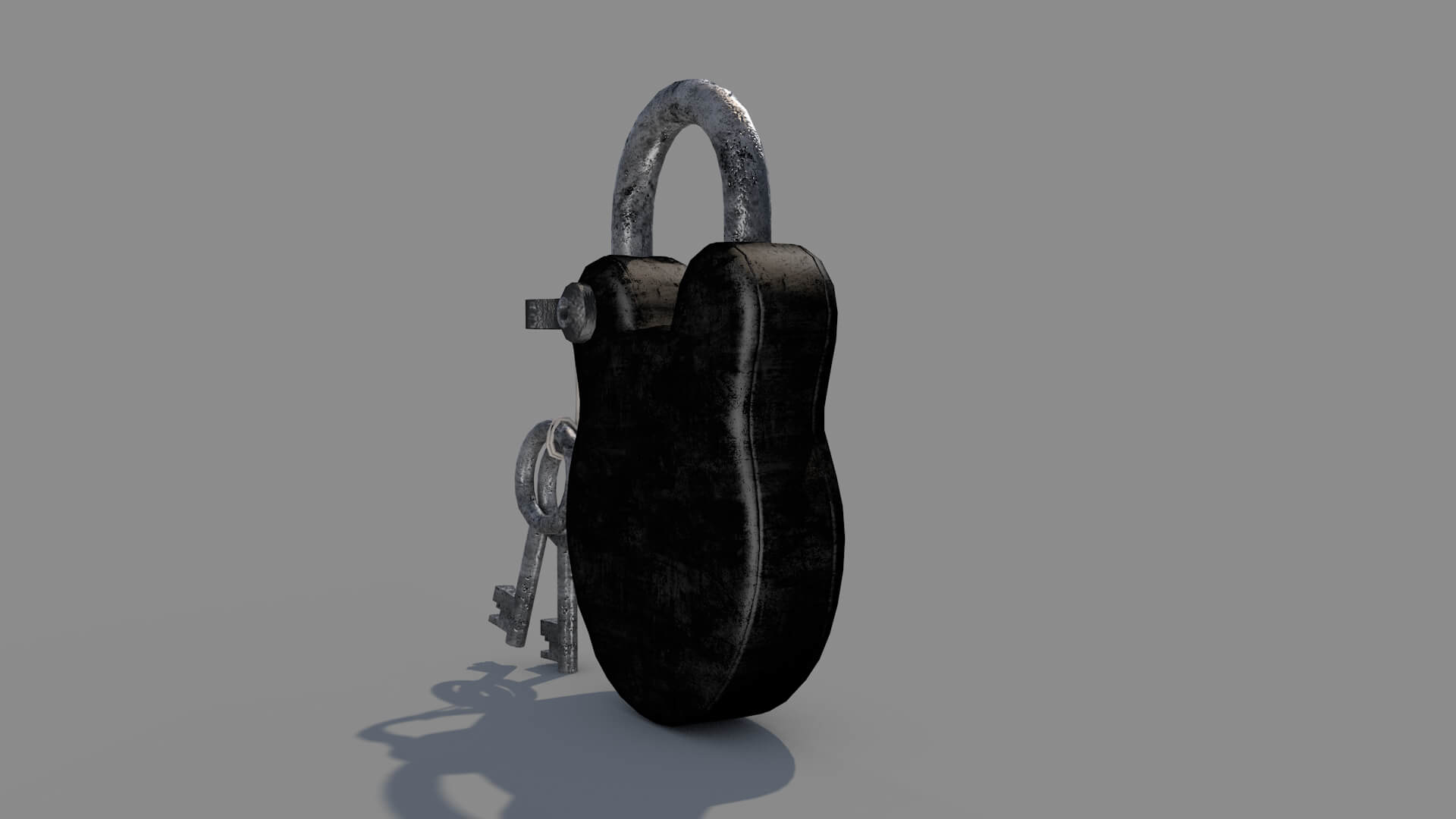 Medieval Padlock T1 - 3D Model by renatodalle
