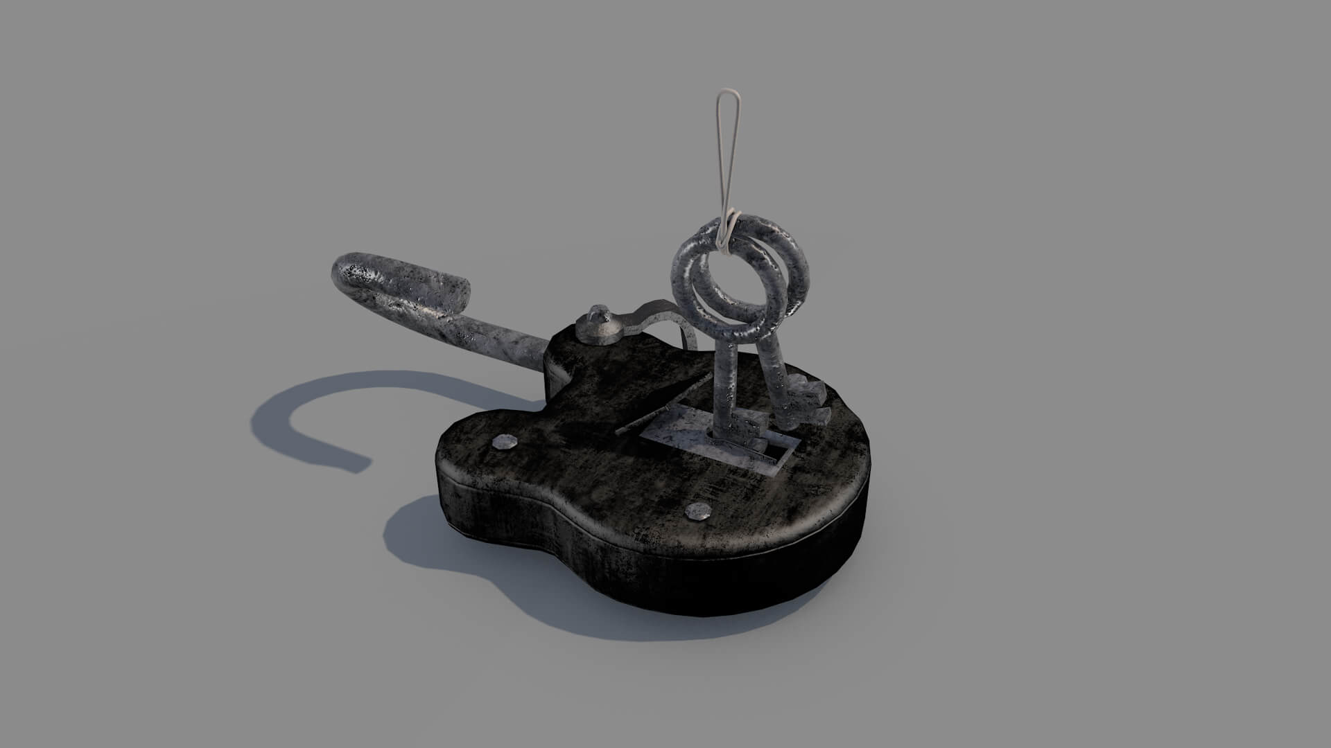 Medieval Padlock T1 - 3D Model by renatodalle