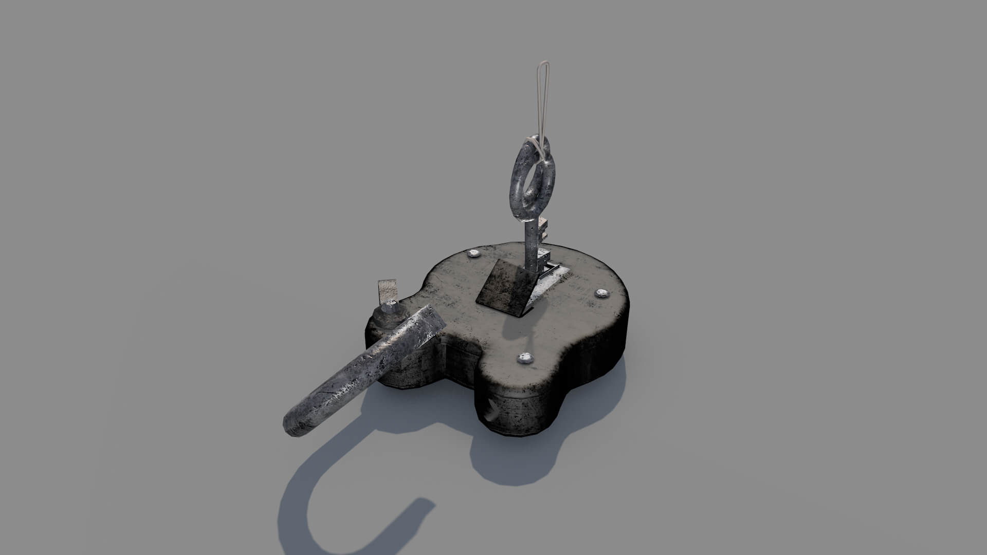 Medieval Padlock T1 - 3D Model by renatodalle