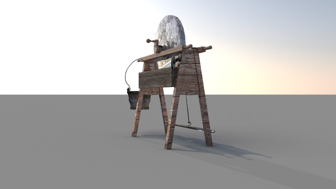 Medieval Shapering Machine - 3D Model by renatodalle