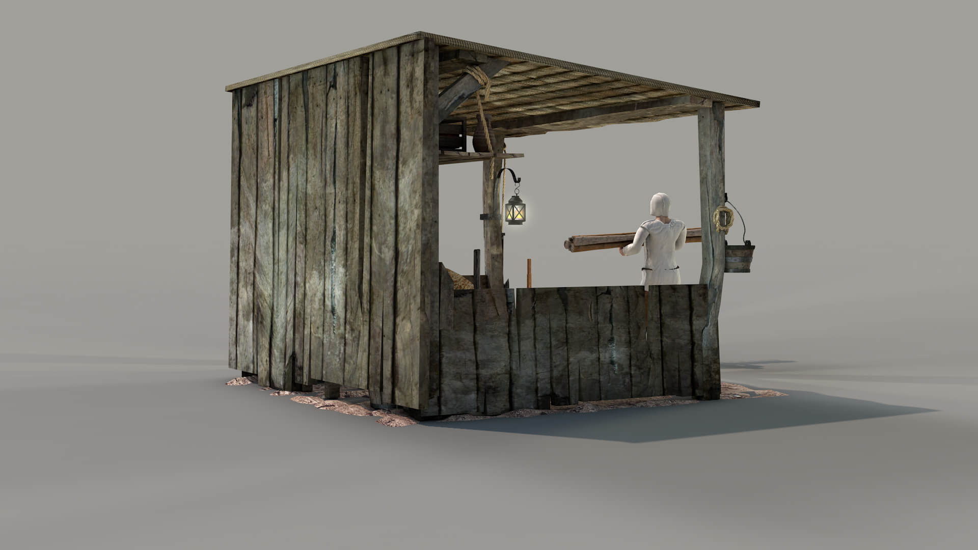 Medieval Shed - 3D Model by renatodalle