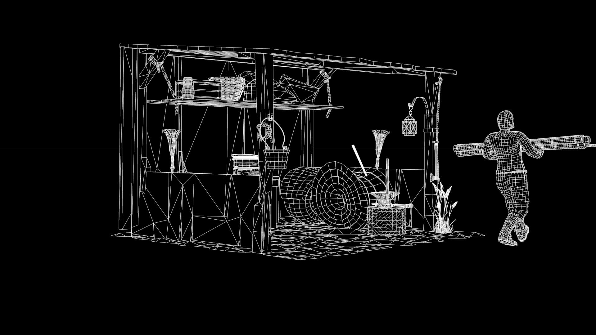 Medieval Shed - 3D Model by renatodalle