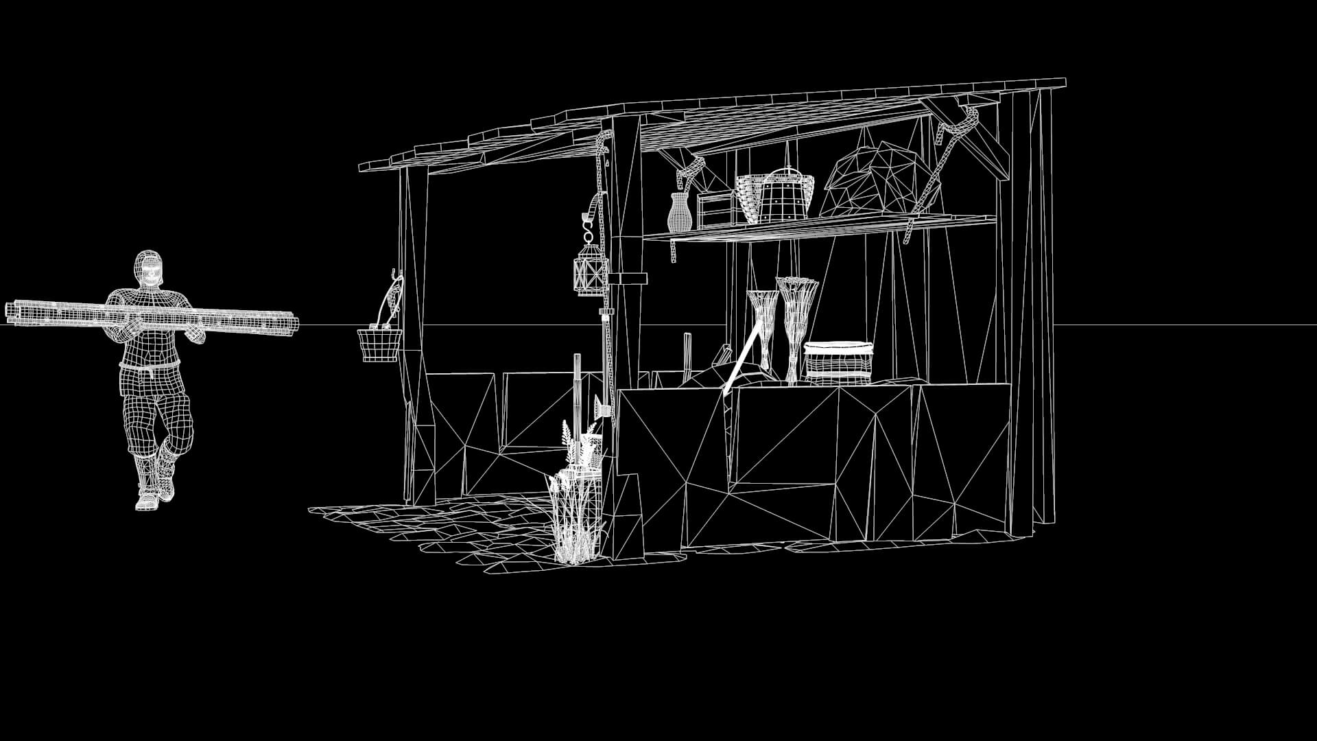 Medieval Shed - 3D Model by renatodalle