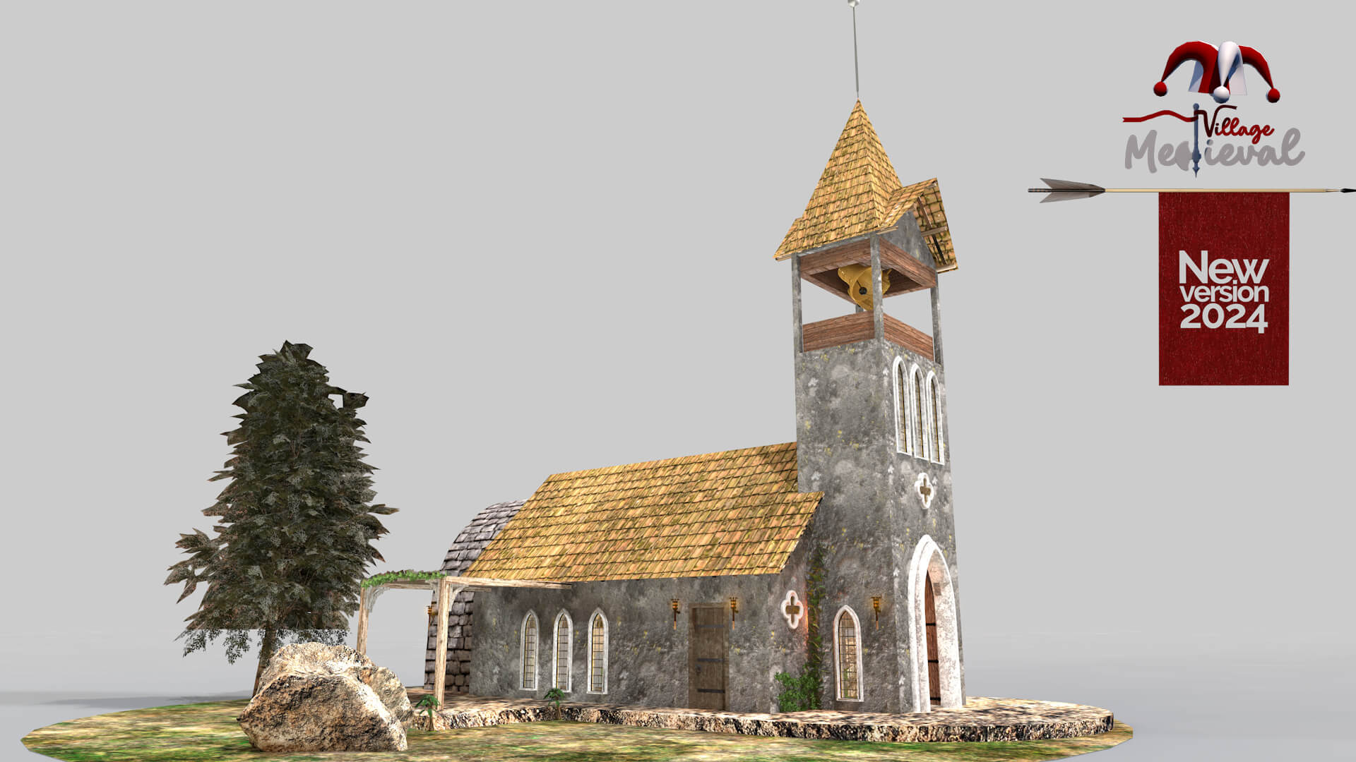 Medieval Temple 2024 - 3D Model by renatodalle