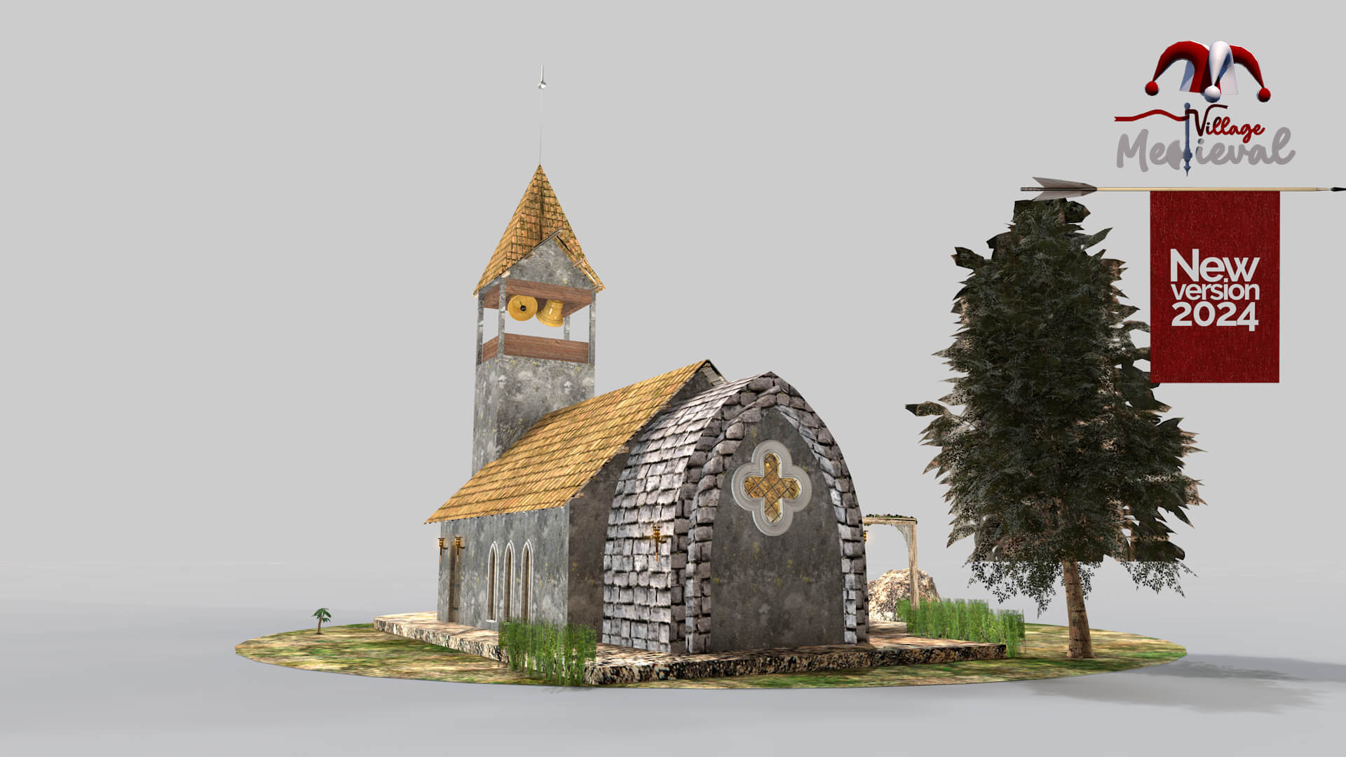 Medieval Temple 2024 - 3D Model by renatodalle