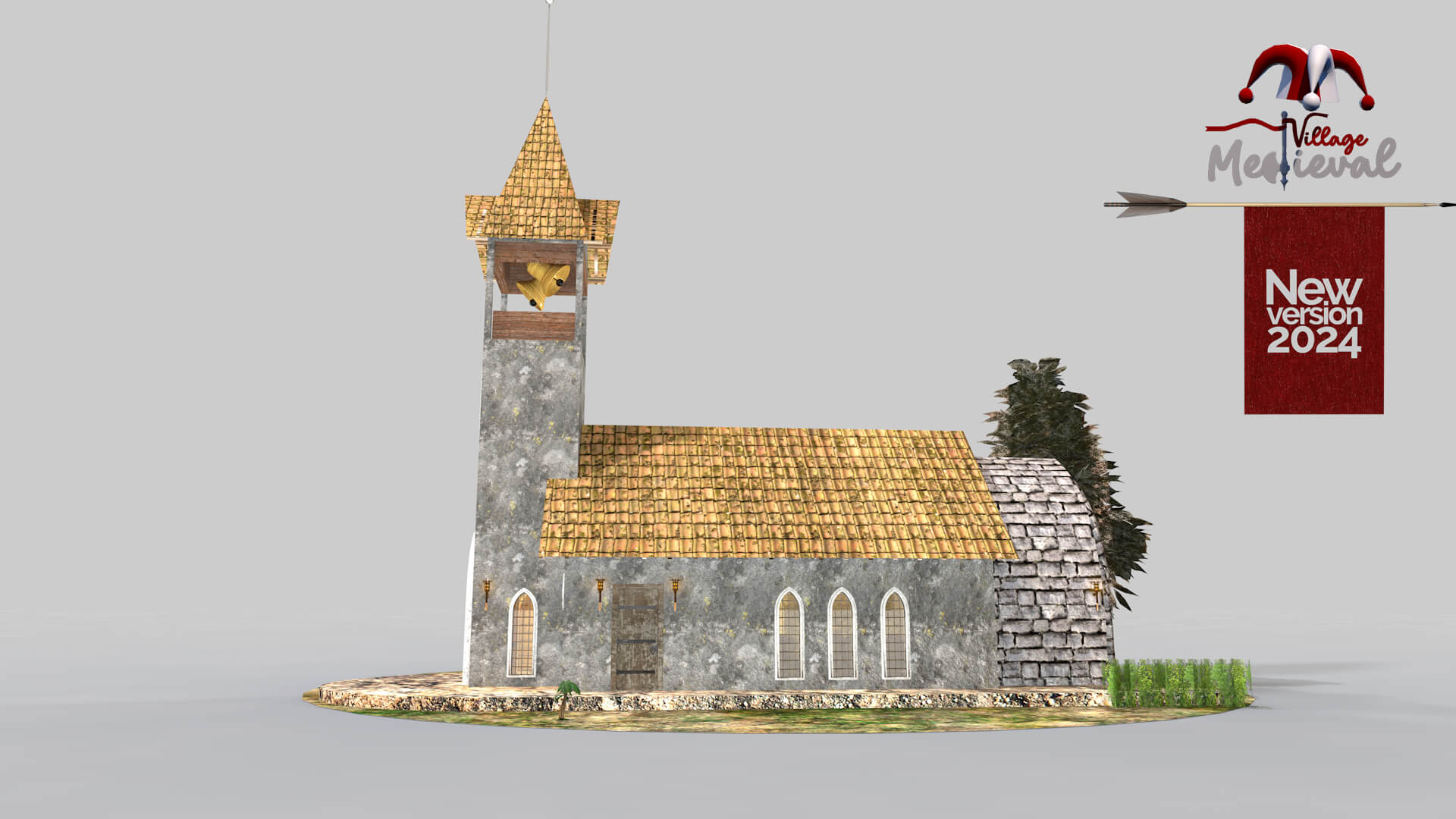 Medieval Temple 2024 - 3D Model by renatodalle