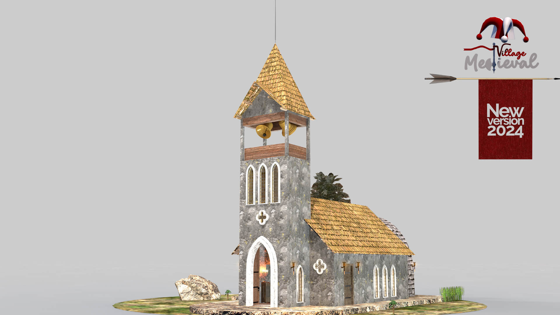 Medieval Temple 2024 - 3D Model by renatodalle