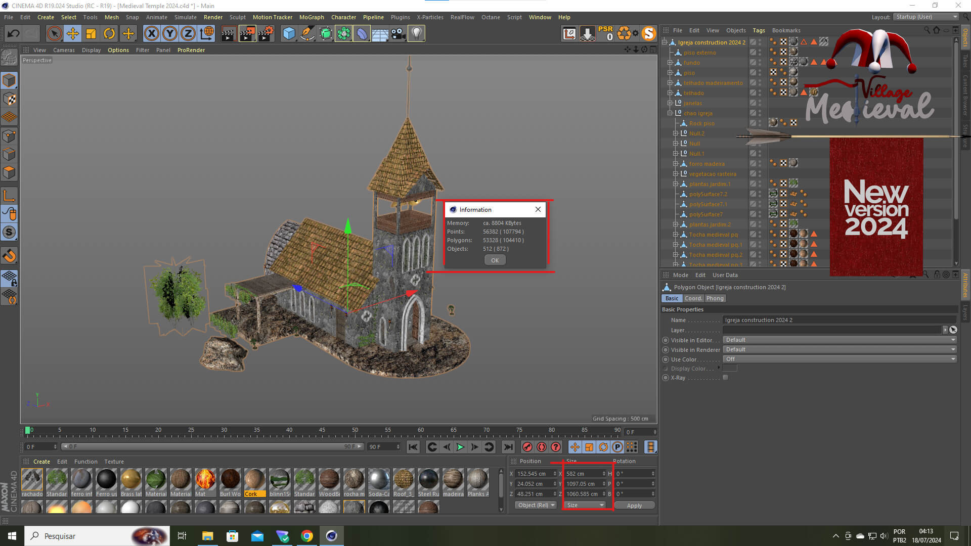 Medieval Temple 2024 - 3D Model by renatodalle